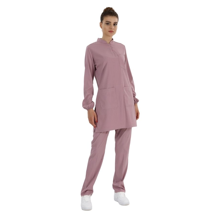 Hospital Uniforms Scrubs :: Hijab Suits :: Lycra Judge Collar Hijab ...